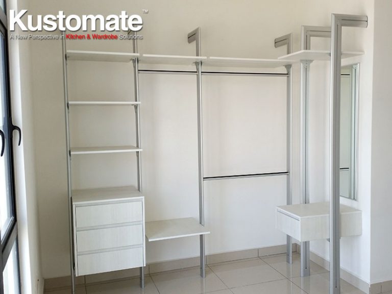 Walk-in Open Concept Wardrobe | KUSTOMATE CABINETRY • KITCHEN CABINETS ...